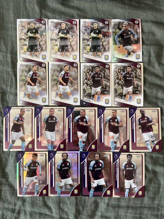 Topps Chrome UCC & Premier League 2025/26 Aston Villa Lot (Neu (gemäss ...