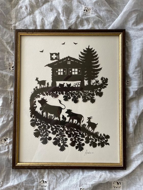 Scherenschnitt von Anita Buri | Kaufen auf Ricardo