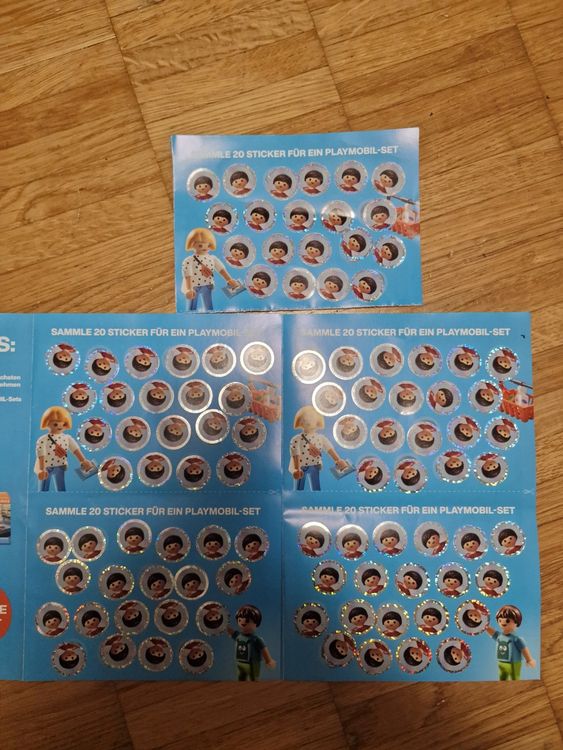 Playmobil MANIA Sticker Album vollständig 5 Stk (Neu und ...
