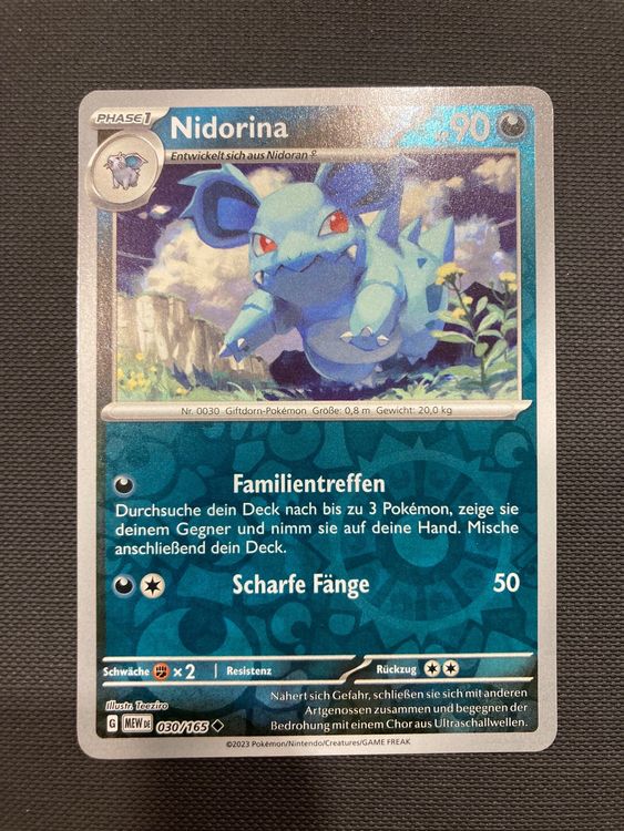 Nidorina 151 Reverse Holo (MEW 030) Pokémon TCG DE | Kaufen auf Ricardo