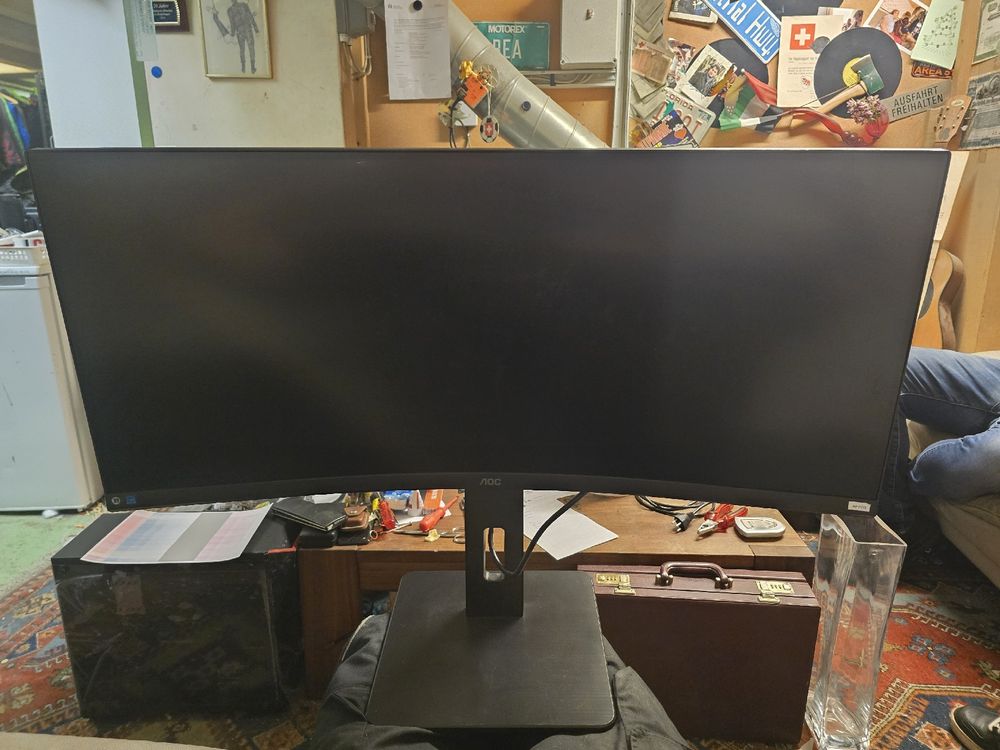 AOC Curved Monitor CU34P3CV - Top Zustand! 34 Zoll (D) (Gebraucht) in ...