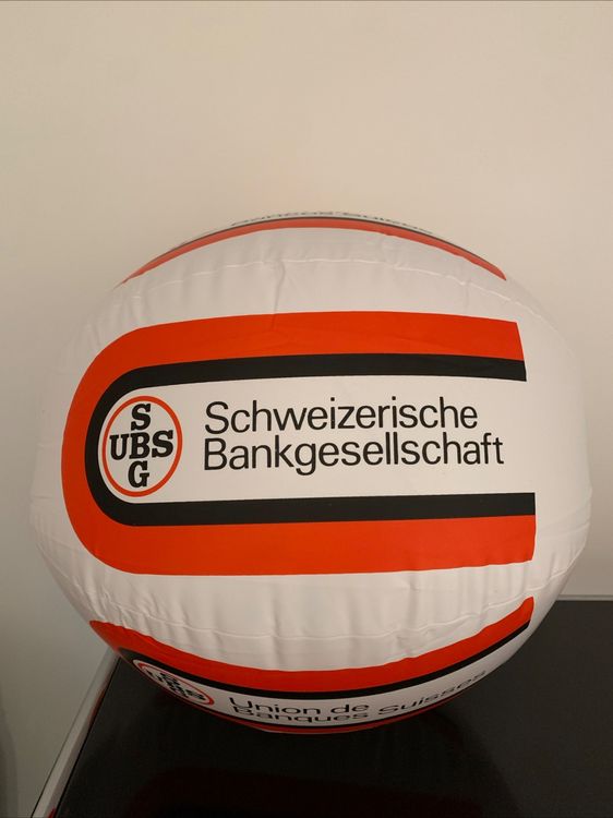 Vintage UBS / Swiss Bank Corp. Beach Ball Inflatable UBS | Kaufen auf ...