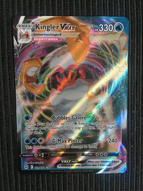 Pokemon Kingler Vmax Brilliant Stars EN | Kaufen auf Ricardo