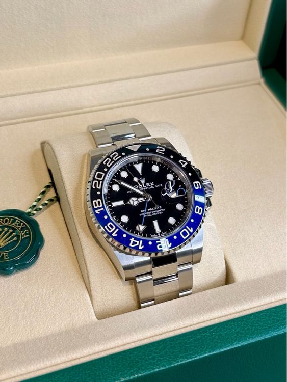 Rolex GMT-Master 2 batman 08/25 New fulset (Neu und originalverpackt ...