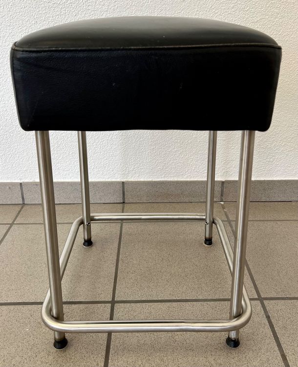 Vintage Ikea Julius Hocker Leder Metall Richard Clack | Kaufen auf Ricardo