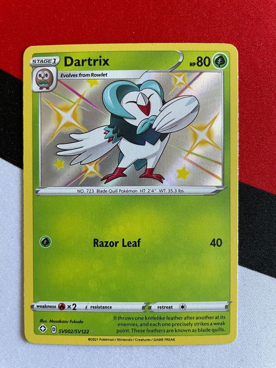 EN- Shiny Dartrix - Pokemon Karte | Kaufen auf Ricardo