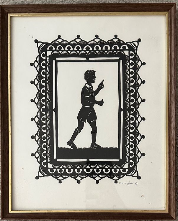 Scherenschnitt von eine Schitz-Richter Unl.Sign (Gebraucht) in Root für ...