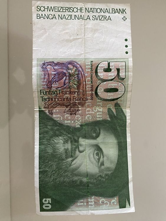 Alte Banknote 50 CHF | Kaufen auf Ricardo
