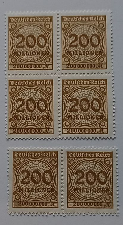 Viererblock Deutsches Reich - 200 Millionen | Kaufen auf Ricardo