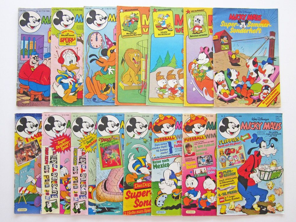 Micky Maus Comics Hefte Jahre 1980 und 1986 | Kaufen auf Ricardo