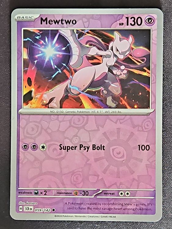 Pokemon Mewtwo 059/142 Stellar Crown EN (Neu (gemäss Beschreibung)) in Cousset für CHF 0.85 ...