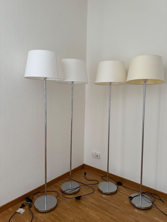 4x Stehleuchte / Stehlampe (Gebraucht) in Jona für CHF 60 – nur Abholung auf Ricardo kaufen