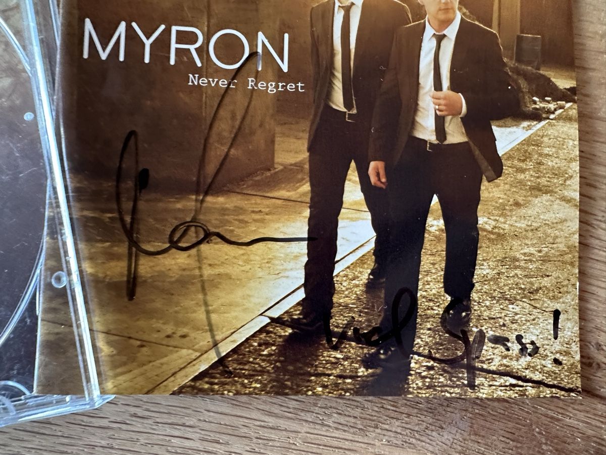 Myron - Never Regret - Signierte CD Hülle - Sammlerstück! (Gebraucht ...