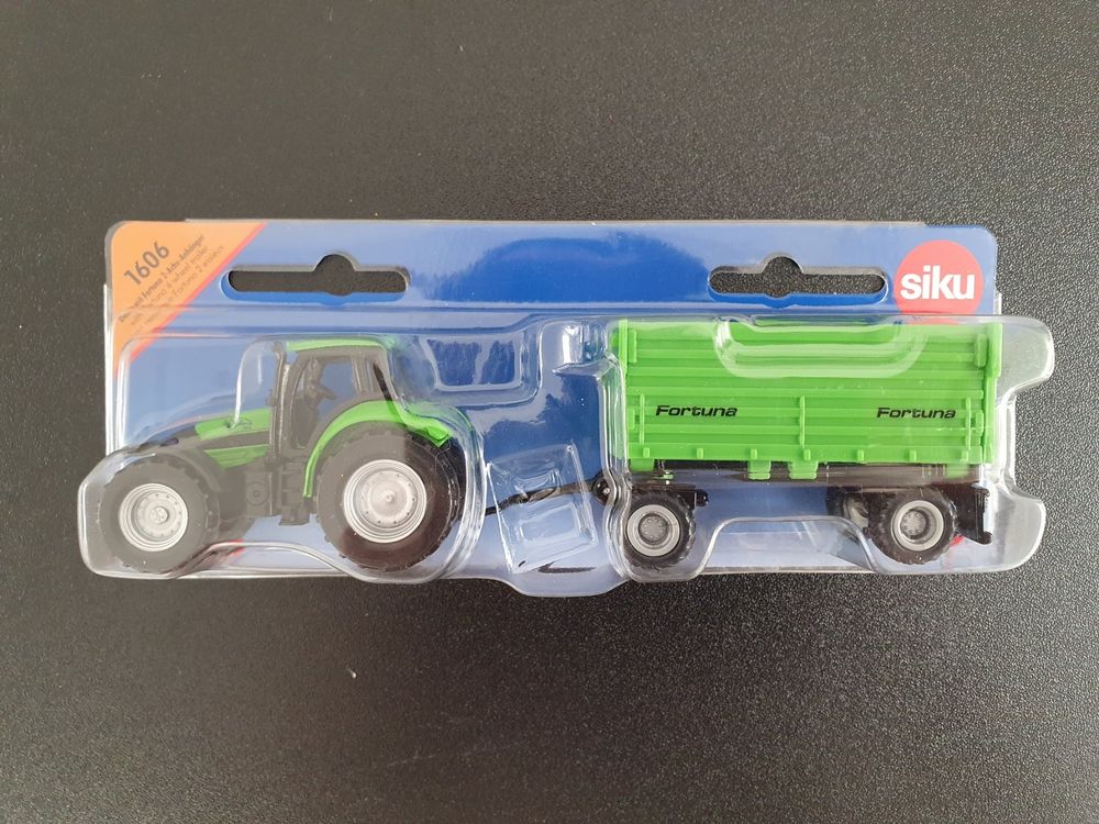 Siku - Deutz mit Fortuna 2-Achs-Anhänger | Kaufen auf Ricardo