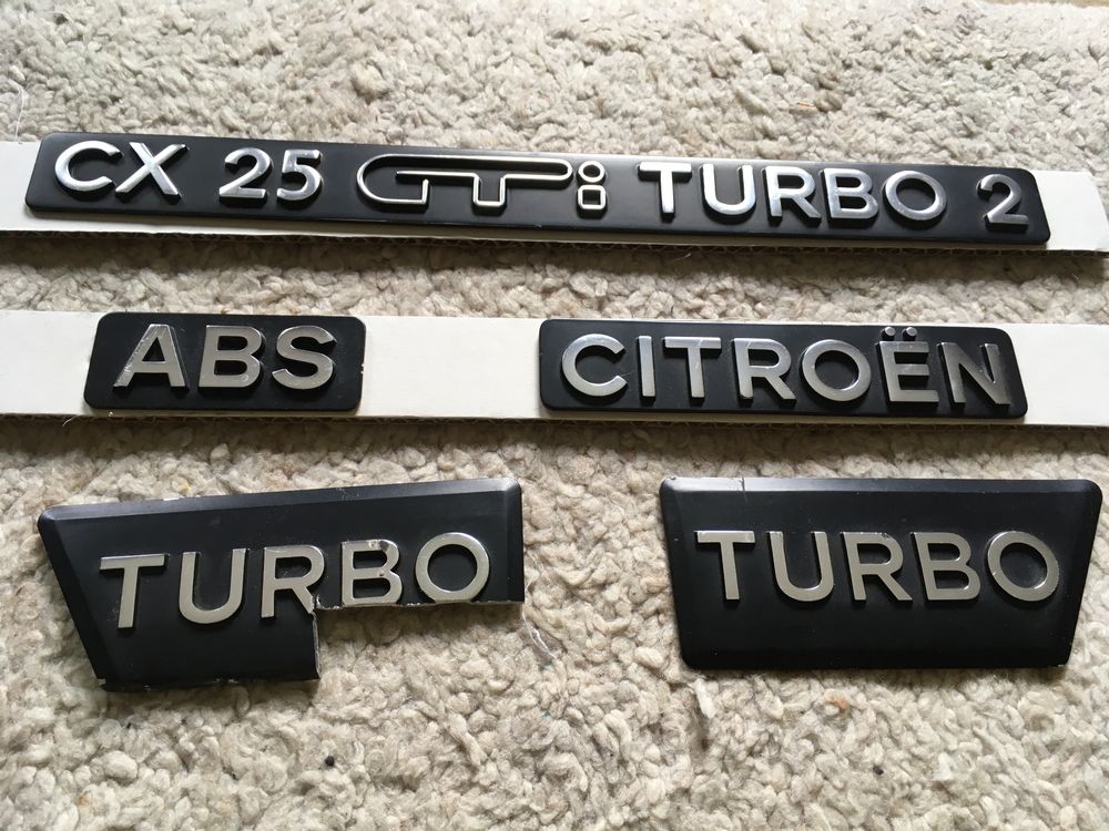 Citroen CX 25 GTi Turbo 2 Emblem Beschriftung Sticker Deko | Kaufen auf ...