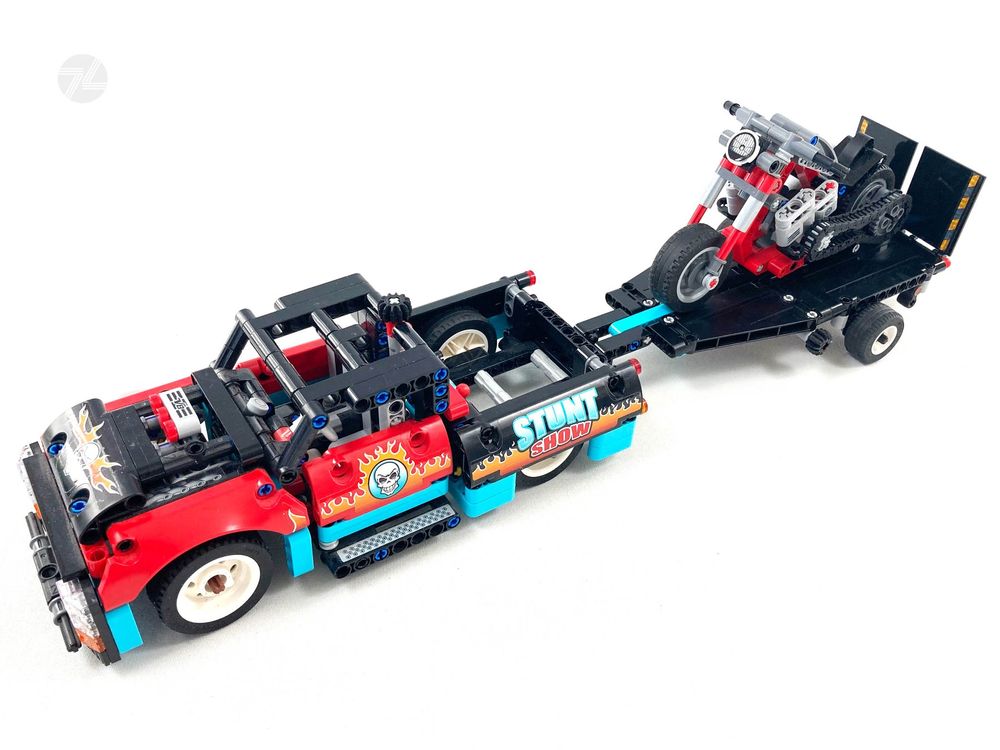 Lego Stunt Show Truck Trailer Bike Technic 42106 HotRod | Kaufen auf ...