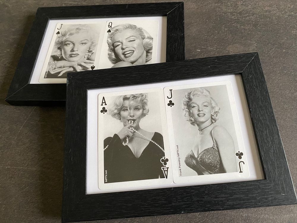 2 Cadres photos - Set Marilyn Monroe (18.5x13.5cm) (Gebraucht) in Collombey für CHF 9 – mit ...