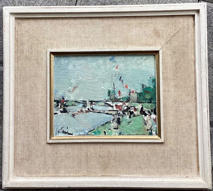 Walter Emil MÜLLER (1896-1983) Hafen Szene Gemälde | Kaufen auf Ricardo