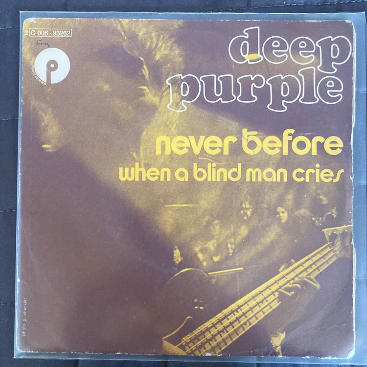 DEEP PURPLE - never before/when a blind man cries - single | Kaufen auf ...