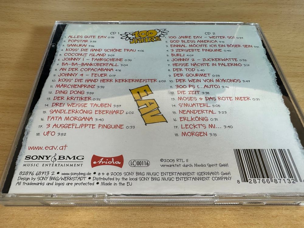 EAV (Erste Allgemeine Verunsicherung) – 100 Jahre EAV - 2 CD (Gebraucht ...