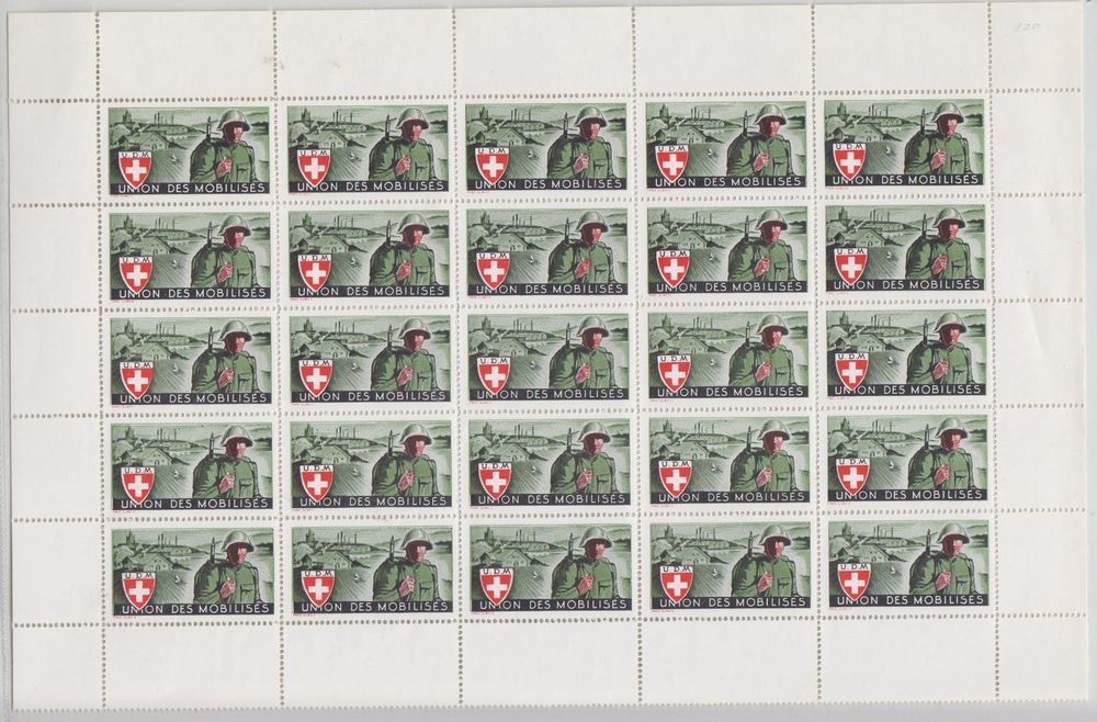 Udm 1** Bogen A 25 Marken Kat.25.- (Gebraucht) in Herrliberg für CHF 1 ...