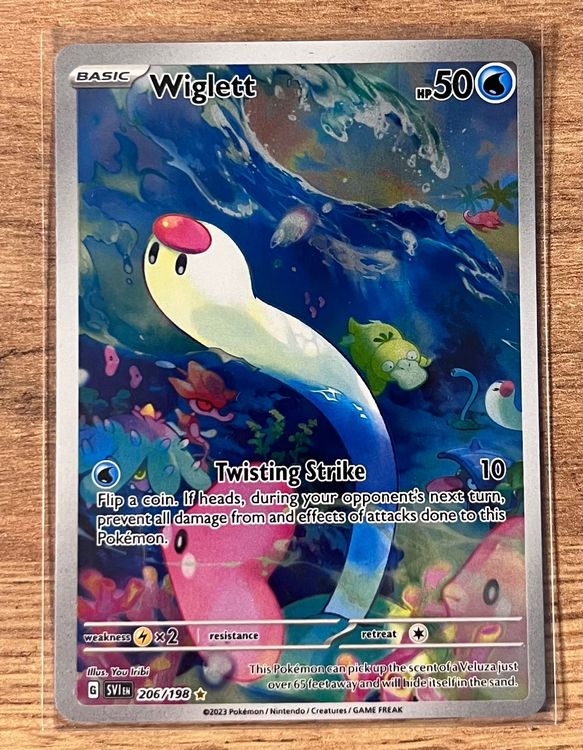 Wiglett ILLUSTRATION RARE 206/198 Pokemon Scarlet Violet (Gebraucht) in ...