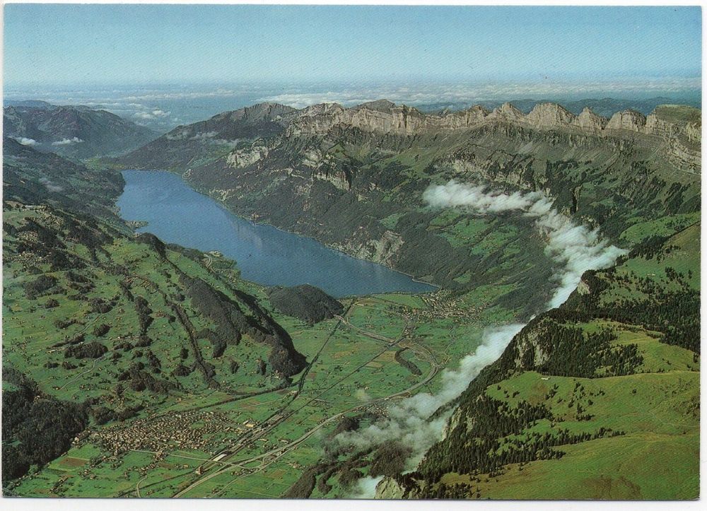 SEEZTAL SG Walensee und Churfirsten - Flugaufnahme (Gebraucht) in Jona für CHF 5.9 – mit ...