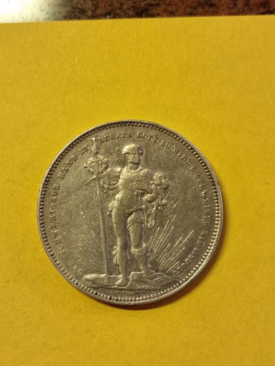 Schützentaler Basel 1879 SILBER 5.- Franken | Kaufen auf Ricardo