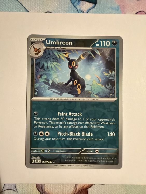 Umbreon 130/197 - Obsidian Flames 🏴󠁧󠁢󠁥󠁮󠁧󠁿 (Neuf (Voir description)) à ...