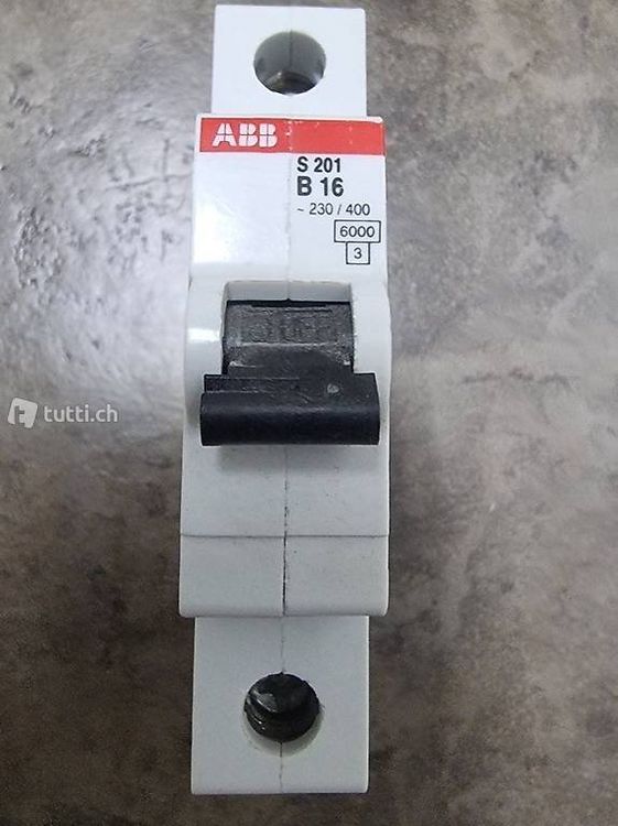 Leitungsschutzschalter Sicherungsautomat ABB B16 (Gebraucht) in Lotzwil für CHF 3 – nur Abholung ...