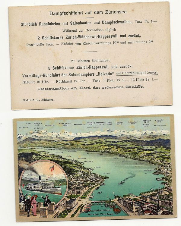 Dampfschiffahrt auf dem Zürichsee mit Preisen ad (Gebraucht) in Aarau für CHF 3.5 – mit ...