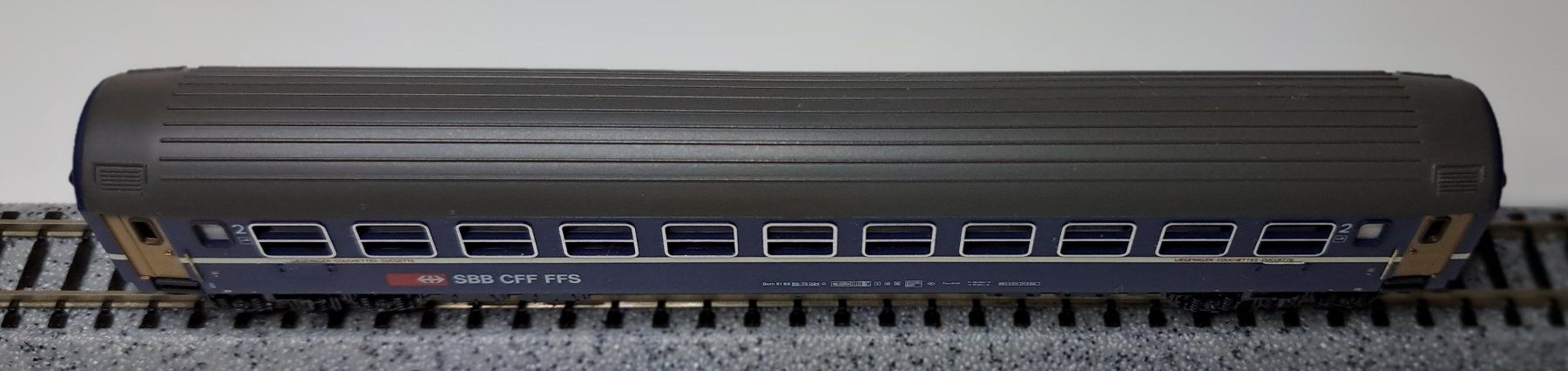 SBB CFF Liegewagen Blau 2 Klasse Trix 024-0 Spur N ohne OVP (Gebraucht ...