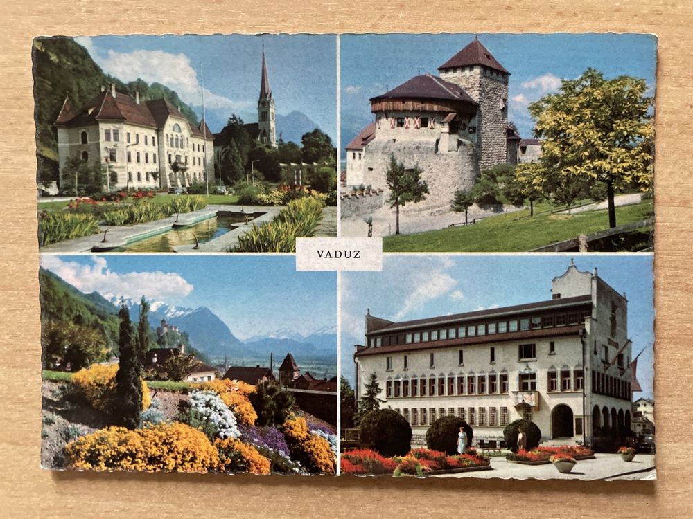 Alte Ansichtskarte Vaduz Fürstentum Liechtenstein Schloss (Gebraucht) in Neuhausen am Rheinfall ...