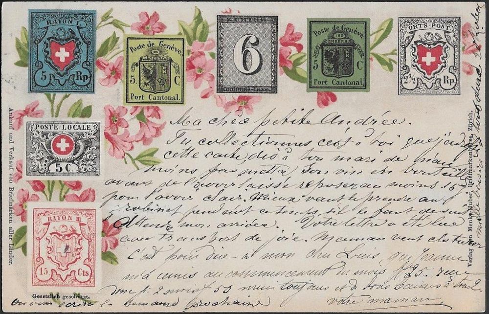 1899 AK Ansicht uralte CH Marken o CHAUX DE FONDS ab 1.- (Gebraucht) in ...