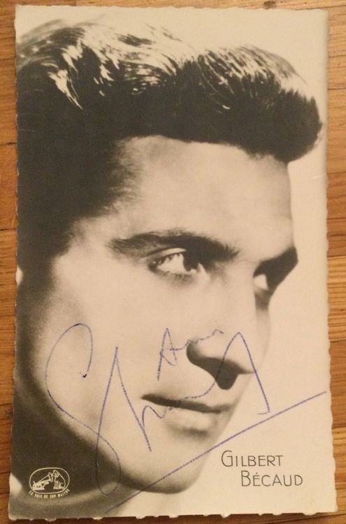 Gilbert Bécaud - Original signiert | Kaufen auf Ricardo
