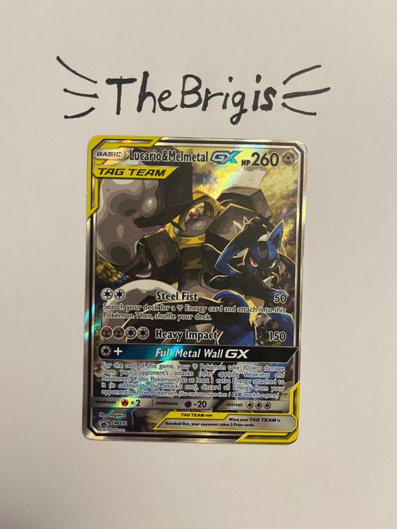 Lucario & Melmetal GX SM192 Full Art Promo Pokémon Card (Neu (gemäss ...