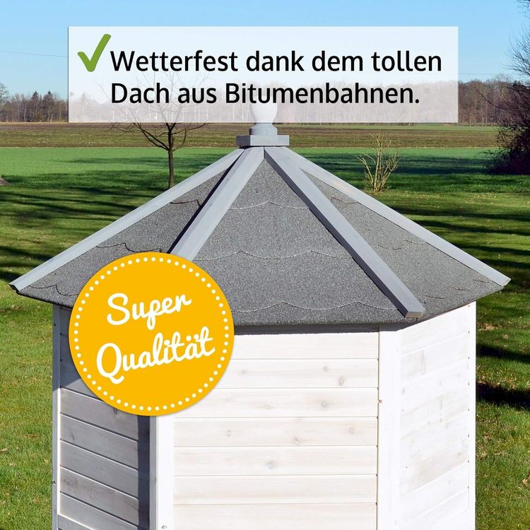 Vogelvoliere Luise Vollholz + Sitzstange (Neu und originalverpackt) in ...