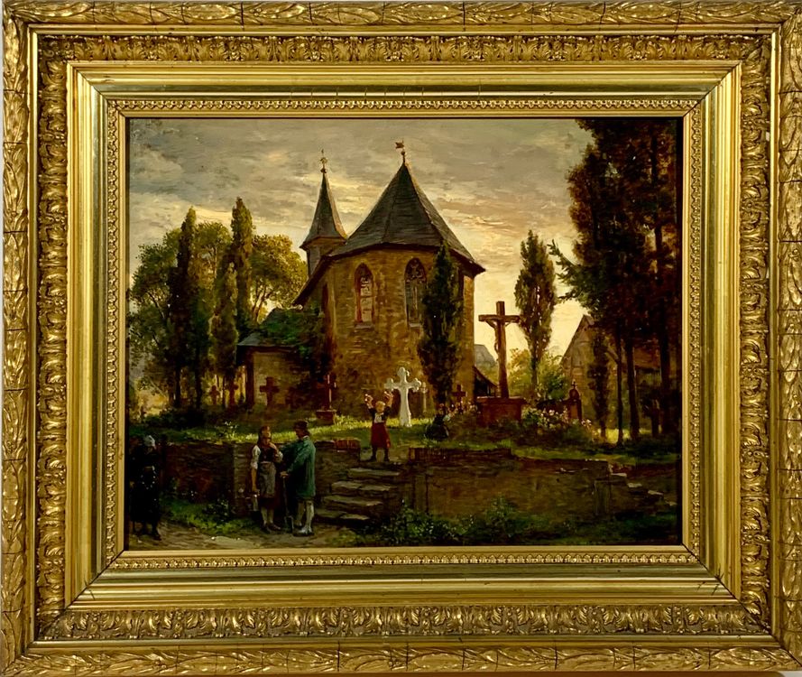 Johann Heinrich Hasselhorst (1825-1904) Gemälde Kirche | Kaufen auf Ricardo