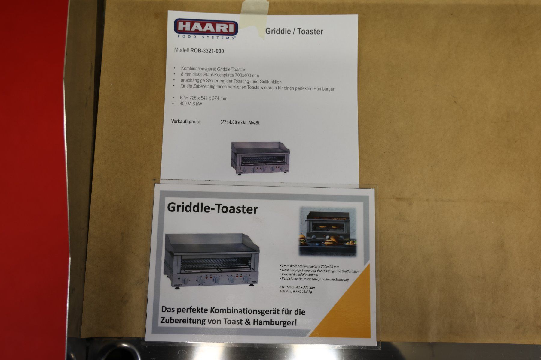 Grill Toaster Roband II Griddle ROB-3321-000 Liquidation (Gebraucht) in ...