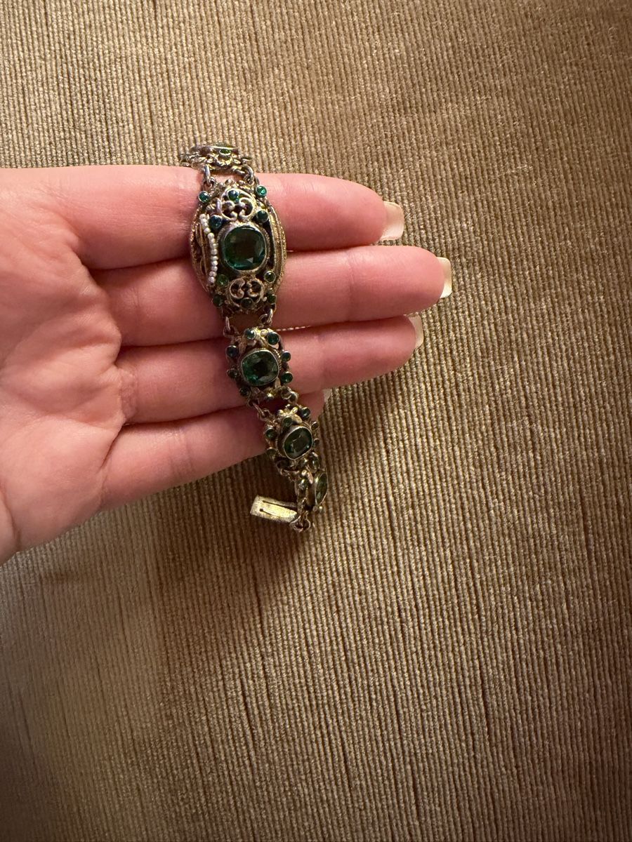 Vintage argent bracelet avec des pierres (D'occasion) à Ballens pour ...