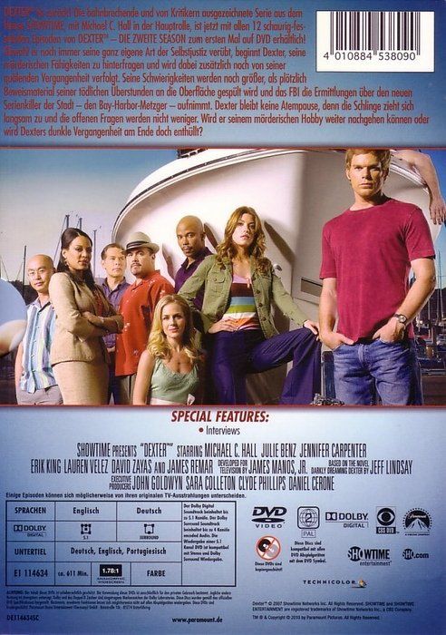 Dexter: Die zweite Season (4 DVD's) keine Jugendfreigabe (Neu (gemäss ...