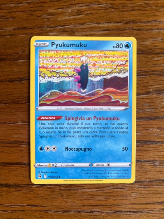 Carte Pokemon Pyukumuku - Fusion Strike - IT | Kaufen auf Ricardo