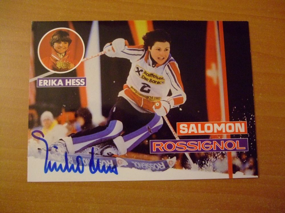 ERIKA HESS (CH) AUTOGRAMMKARTE RARITÄT (Gebraucht) in Schachen b. Reute für CHF 15 – mit ...