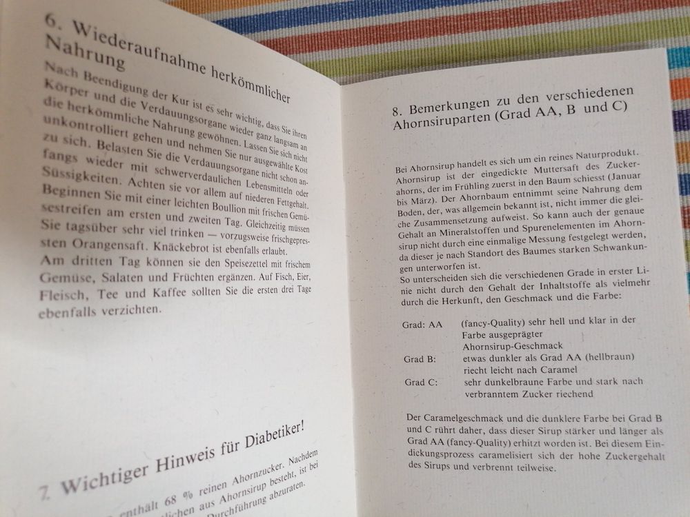 Die Ahornsirup💥🌞 Zitronensaft-Kur (Gebraucht) in Emmenbrücke für CHF 2. ...