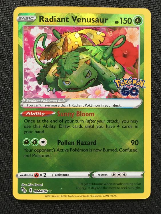 Pokémon GO 004/078 Radiant Venusaur -EN- | Kaufen auf Ricardo