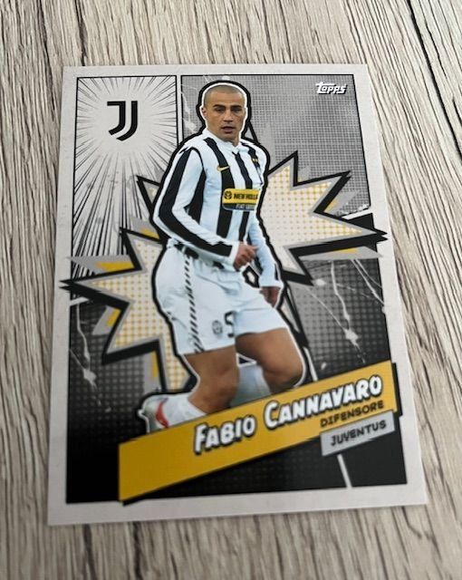 Topps Fabio Cannavaro Sammelkarte Juventus Turin JUVH-7 (Gebraucht) in ...
