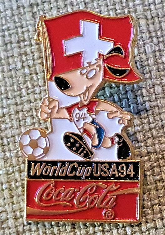 J175 - Pin Coca Cola WM USA 194 Schweiz (Gebraucht) in Reinach BL für ...