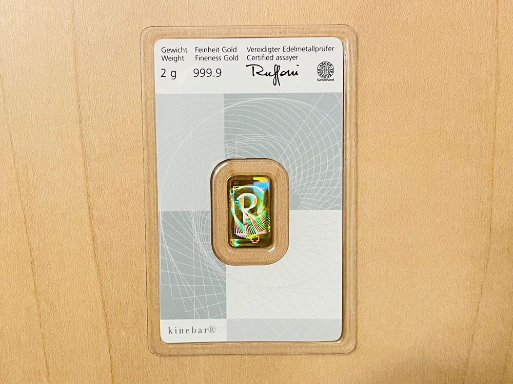 2g Raiffeisen mit Hologramm / Argor-Heraeus - Nr. 5661 (Neu und originalverpackt) in Weinfelden ...