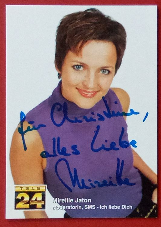 Mireille Jaton Autogramm signiert Fotopostkarte 10x15cm (Gebraucht) in ...