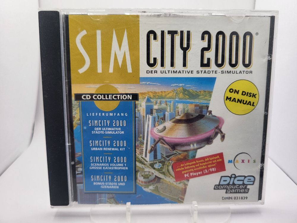 Sim City 2000 PC CD-ROM Version Complète - Jeu Vintage! (D'occasion) à ...